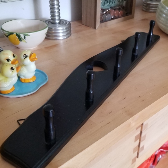 Unbranded Made of Wood | Accents | Vintage Peg Rack Coat Rack Key ...